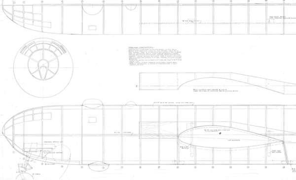 Boeing B-29 Superfortress (Enlarged) (169”) Plan Set – Precision Cut Kits