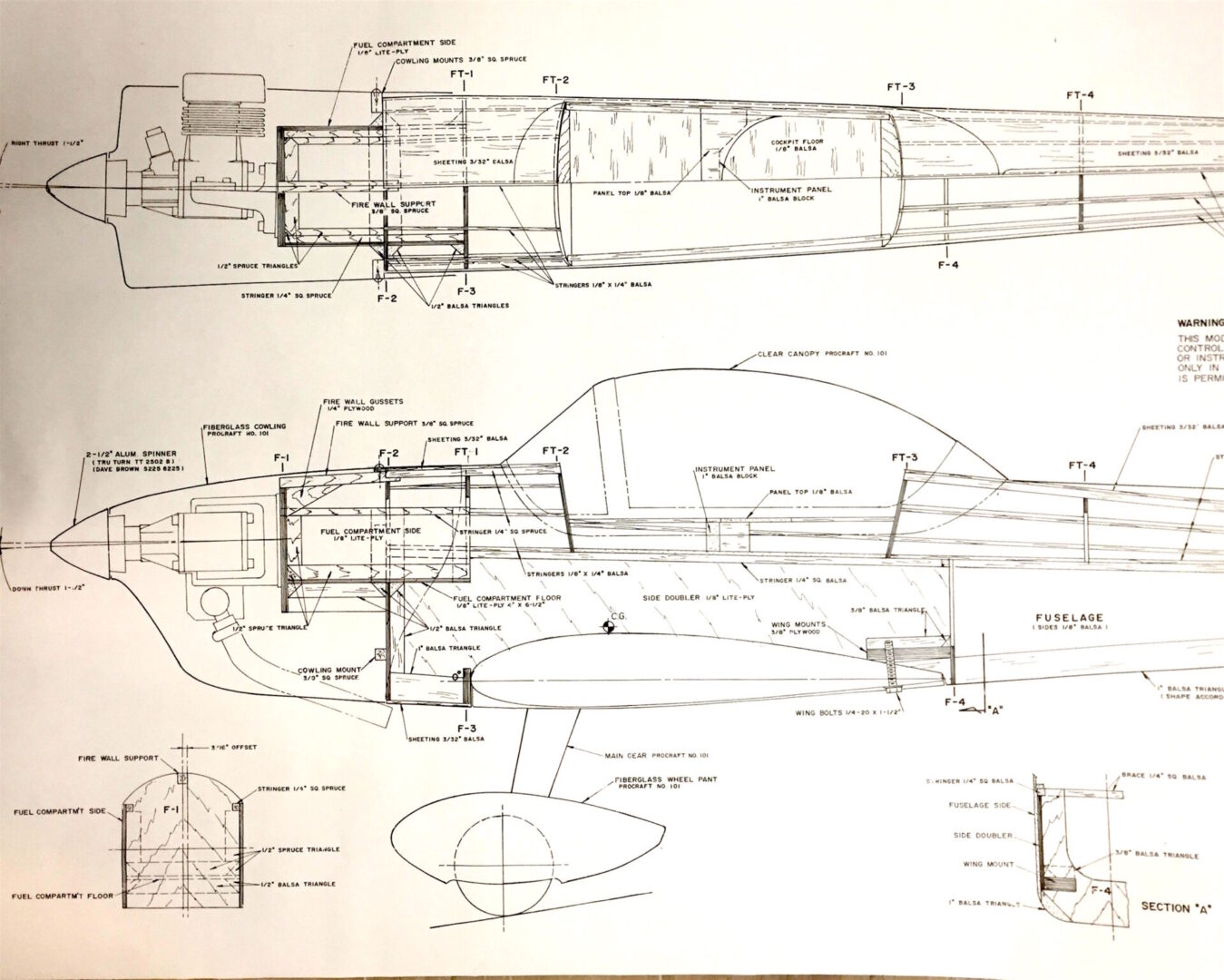 (#101) Super Chipmunk (81″) Plan Set & Building Manual – Precision Cut Kits