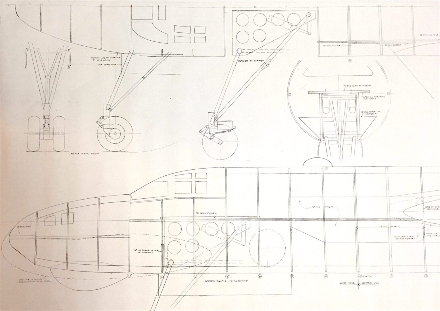 Tupolev TU-95 Bear (202”) Plan Set – Precision Cut Kits