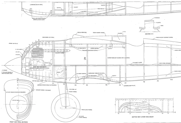 Curtiss R3C-2 Racer (Enlarged) (88”) Plan Set – Precision Cut Kits
