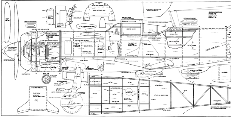 Lavochkin LA7 (96”) Plan Set – Precision Cut Kits