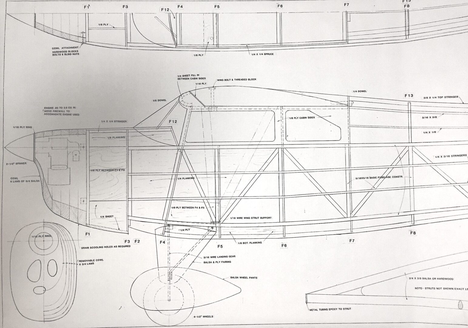 Rearwin Speedster (96”) Plan Set – Precision Cut Kits