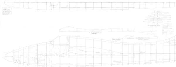 Grumman F7F-3 Tigercat Plan Set (144”) (Enlarged) – Precision Cut Kits