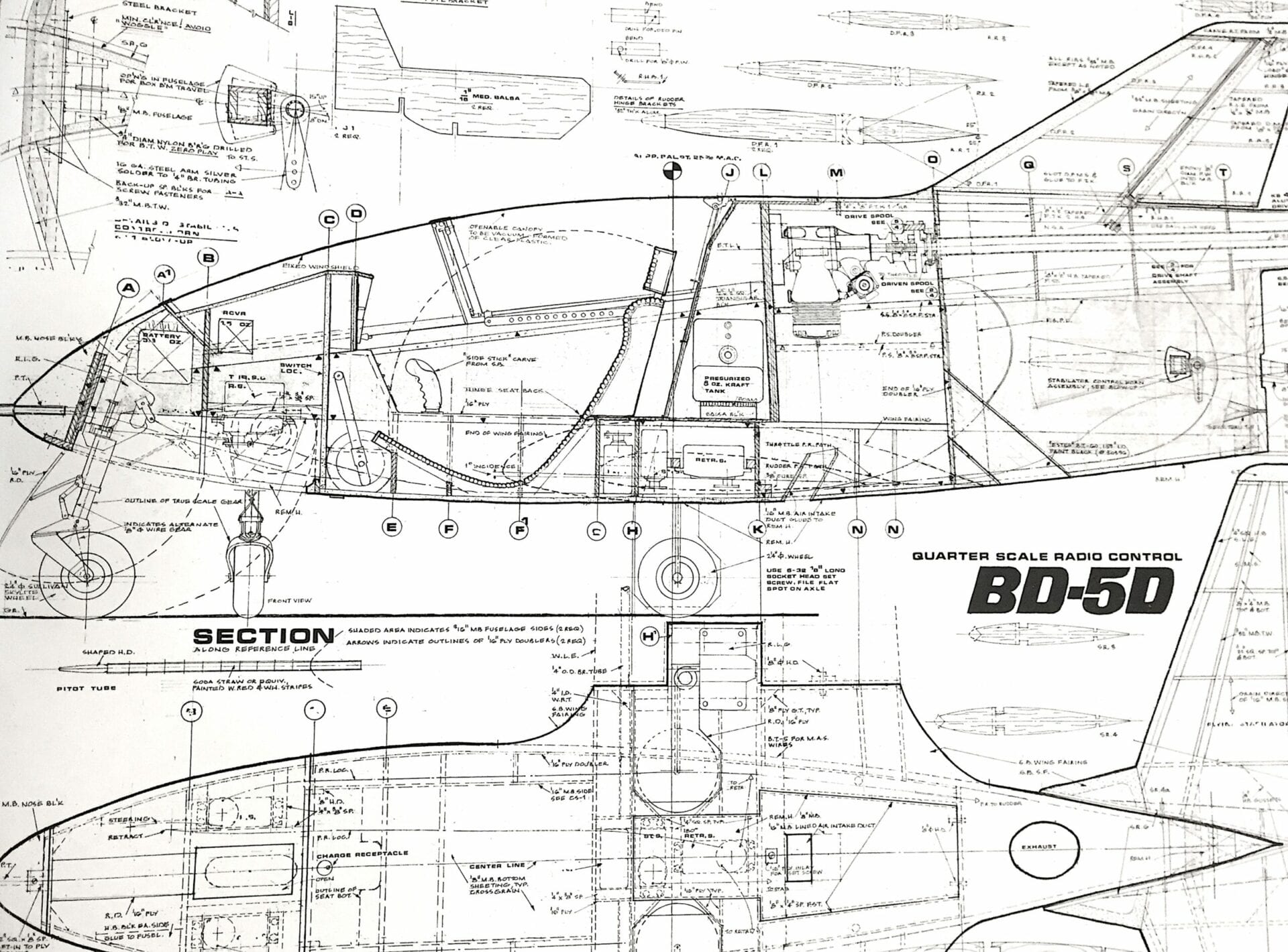 BD-5D (Prop Pusher Ver.)(64.25”) Plan Set & Info. Manual - Precision ...
