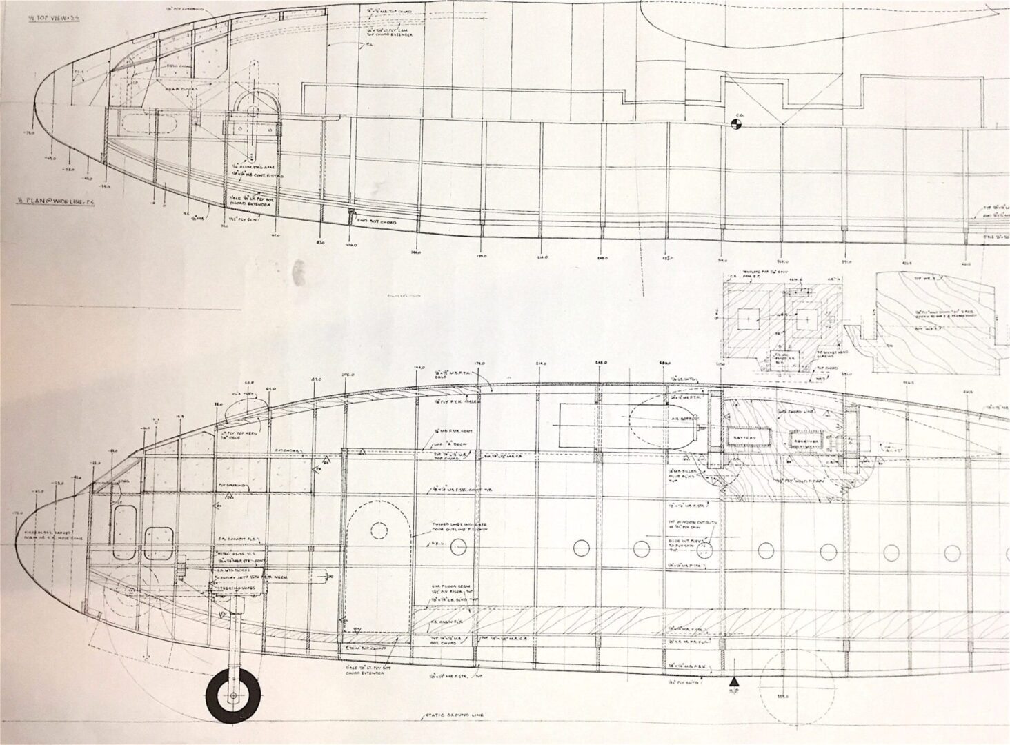 Fairchild C-119G Flying Boxcar (109.25”) Plan Set & Building Manual ...