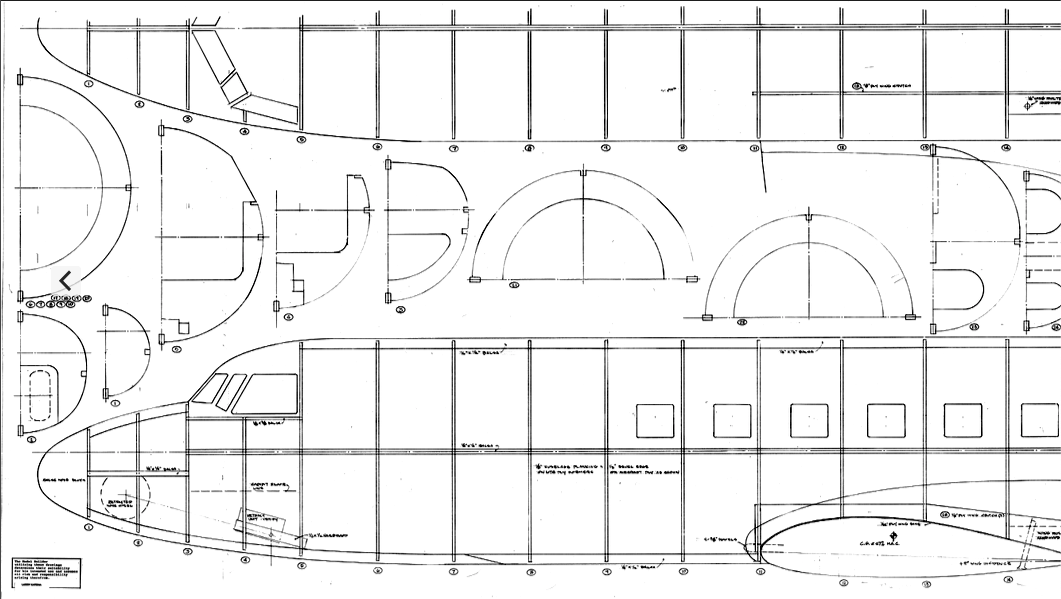 Don Smith - Convair 440 (Reduced) (70") Plan Set - Precision Cut Kits