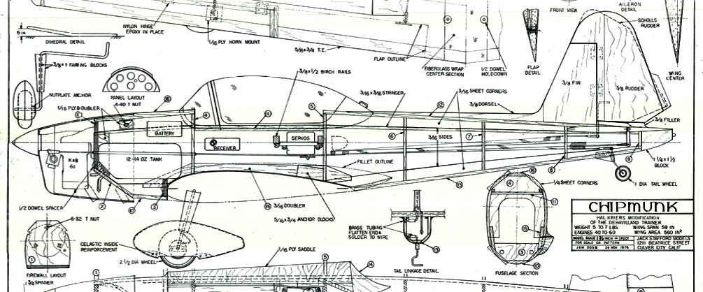 Chipmunk (59") Plan Set - Precision Cut Kits