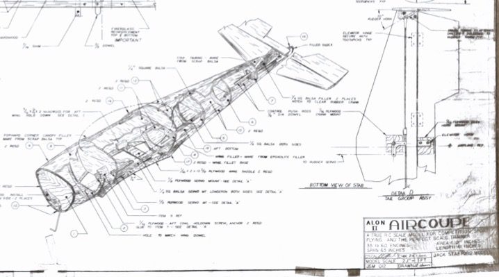 Alon II Aircoupe (Ercoupe) (63") Plan Set - Precision Cut Kits
