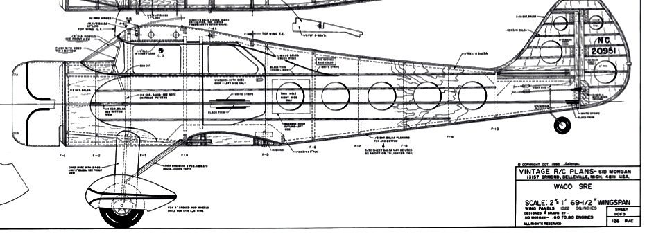 Waco SRE (69.5”) Plan Set - Precision Cut Kits